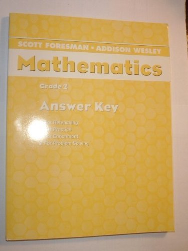 Scott Foresman Addison Wesley Mathematics Grade 2 Homework Workbook ...