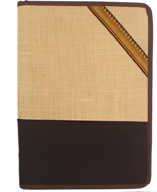 SIDDHATVA Jute A4 File Folder for Certificates Zip Closure Interview ...