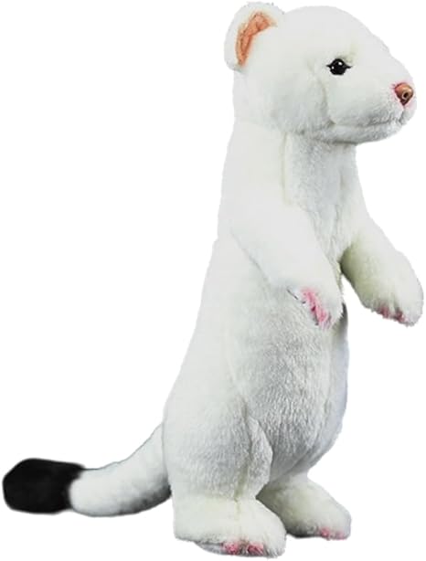 Amazon.com: Nohito White Standing Ferret Plush, Ferret Stuffed Animal ...
