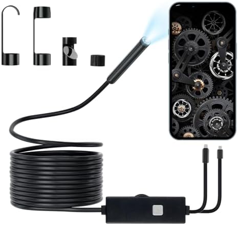 Amazon.com: [Dual-Lens] Endoscope Camera with Light, 1920P Borescope ...