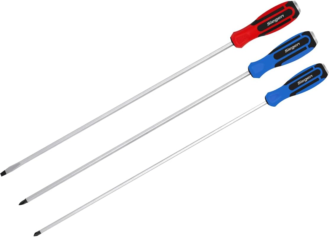 Sealey S0843 Extra-Long Hammer-Thru Screwdriver Set, Pack of 3 - Amazon.com