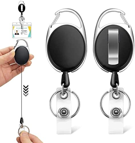 Pack of 2 Extendable Key Chain with Key Ring Carabiner, Multitool ...