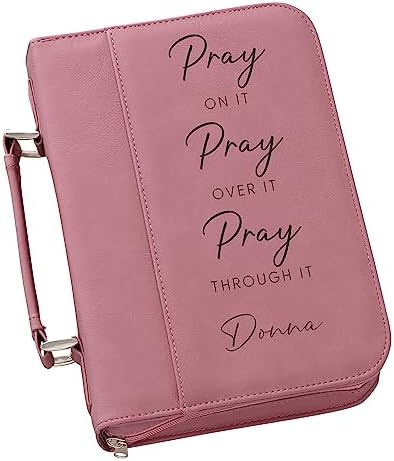 Amazon.com: Personalization Universe Pray On It Engraved Bible Cover ...