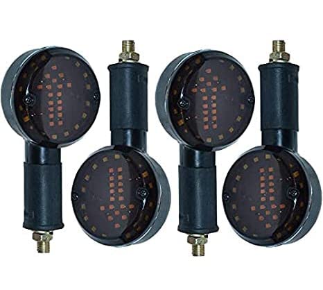 Bike Auto Accessories Arrow LED Side Indicator Red and Orange (Set of 4 ...