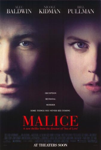 Amazon.com: Malice Movie Poster (27 x 40 Inches - 69cm x 102cm) (1993 ...
