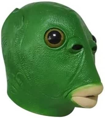 Amazon.com: Green Fish Head Mask : Toys & Games