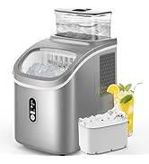 Amazon.com: Kndko Ice Maker, 45 Lbs/Day, 2 Ways to Add Water, Ice ...