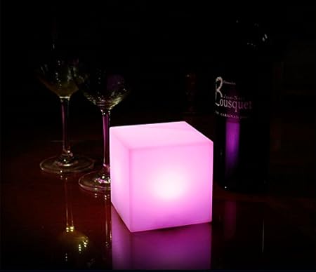 Mr.Go 10cm/4-inch Rechargeable Light Cube, Color Changing Cube Lamp ...