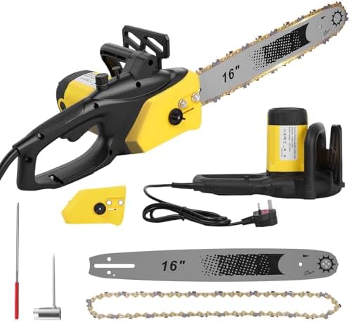 16" Electric Chainsaw Corded, 2500W Powerful Electric Chainsaw ...