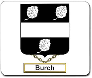 Amazon.com: Burch or Burche Family Crest Coat of Arms Mouse Pad ...