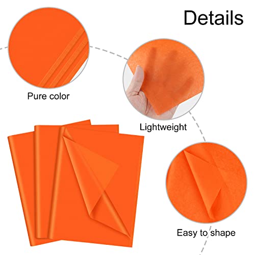 Snapklik.com : Orange Tissue Paper For Gift Bags 60 Sheets Orange ...