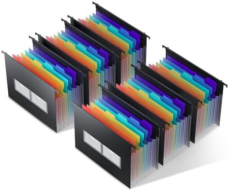 ThinkTex Plastic Expanding Suspension File Folders,7 Innovative 3cm ...