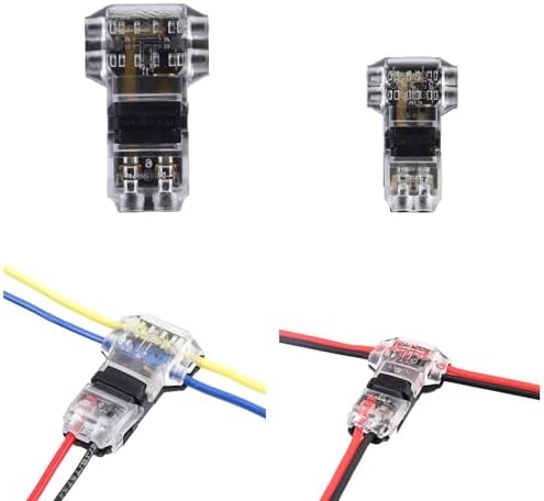 24 Pack Wire Connectors,Kalolary 2 Pin 3 Way Wire Connector Low Voltage ...