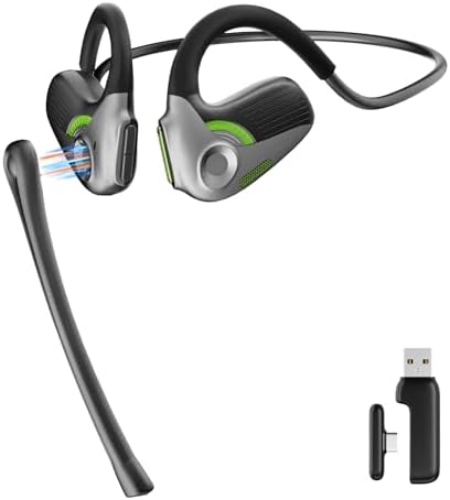 Amazon.com: Wireless Gaming Headset 2.4GHz USB & Type-C Gaming ...