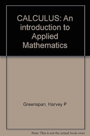 Calculus: An introduction to applied mathematics | Amazon.com.br
