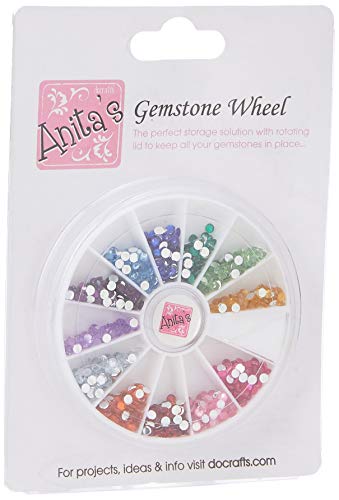 docrafts Anita's Gemstone Wheel, 3mm, 12 Assorted Colors - Want It All