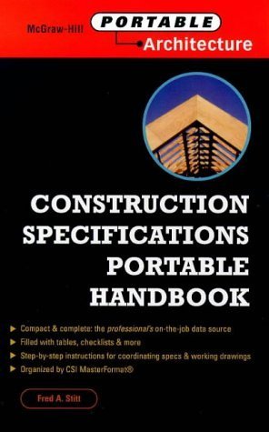 Construction Specifications Portable Handbook: Stitt, Fred A ...