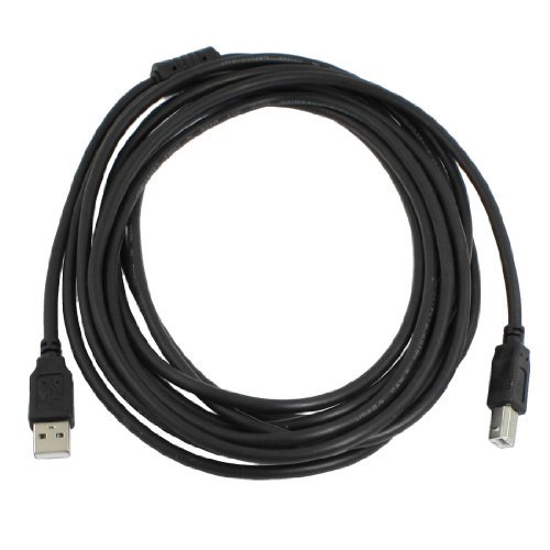 Black 9. 8ft USB 2. 0 Interface Plug Cable Connector for Printer ...