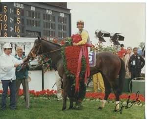 Jerry Bailey Horse Racing Jockey Kentucky Derby Winne HOF Signed ...