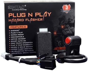 MOTOLURGY® – SIMTAC Plug And Play Hazard Flasher/Indicator Flasher/Indicator Blinker For ROYAL ...