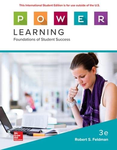 Power Learning: Foundations Of Student Success: Feldman: 9781260566444 ...