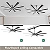 Amazon.com: 80 Inch Ceiling Fan with Lights and Remote Control, Wood 8 ...