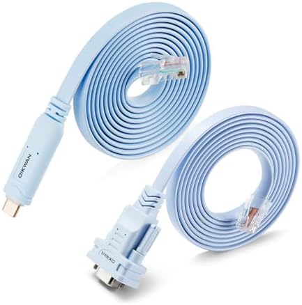 Amazon.com: USB Type C to RJ45 and DB9 to RJ45 Console Cable,Compatible ...