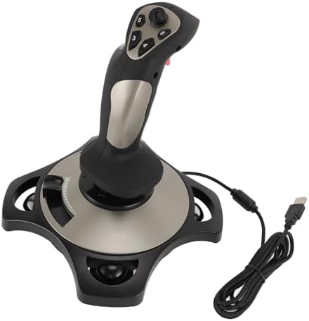 Wisoqu Game Flight Joystick, Control de Palanca de Vuelo con Cable con ...