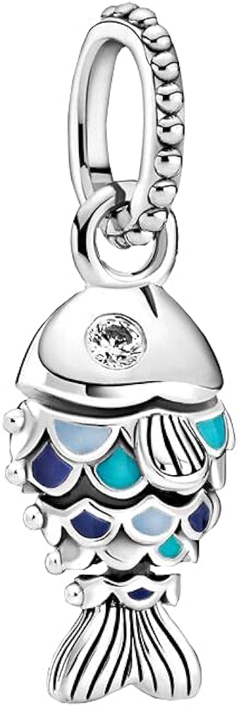 Blue Scaled Fish Dangle Charm – BigaMart