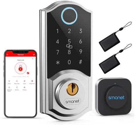 Revolo WFV01 Video Smart Lock, 3-in-1 WiFi Smart Deadbolt with Camera ...