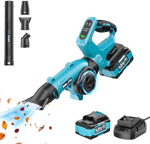 Amazon.com: Belife L8 Cordless Leaf Blower, 21V Electric Mini Leaf ...
