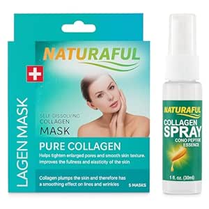 Buy KITESY NATURAFUL Pure Collagen Face Mask with Collagen Spray Self ...