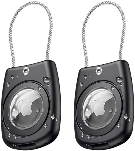 Amazon.com: Waterproof AirTag Keychain Holder - (4 Pack) Air tag Lock ...