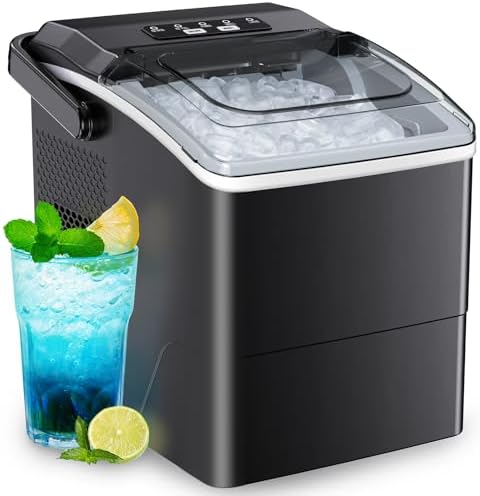 Amazon.com: Countertop Ice Maker Portable Ice Making Machine with Self ...