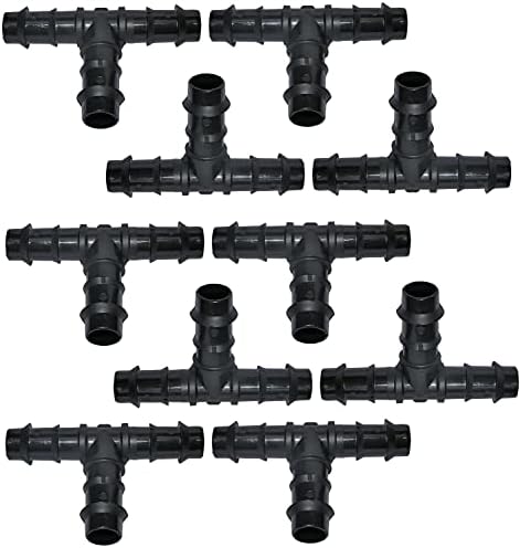 AERZETIX - C48698 - Set of 10 "T" connectors/splitters Ø16mm for garden ...