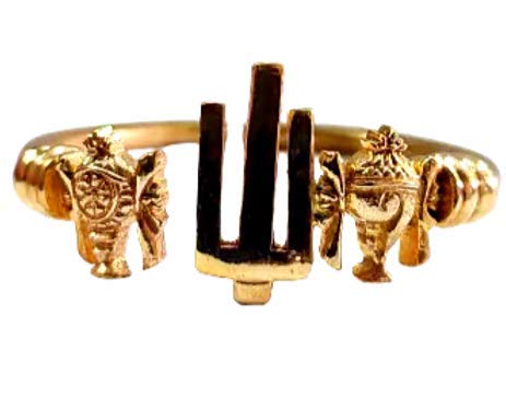 Buy Panchaloham/Panchadhatu Shanku Chakra Naama Kada/Kaappu for men and ...