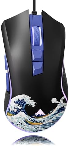 Amazon.com: HITIME XVX Wired Gaming Mouse, 12000 DPI RGB Mouse with 12 ...