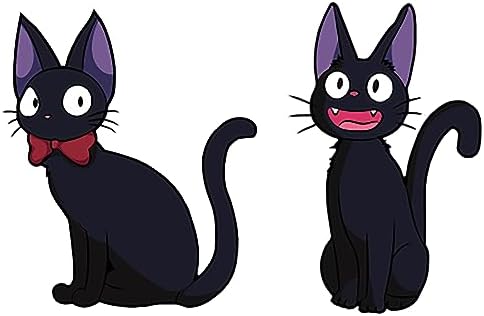 Amazon.com - Cute & Funny Jiji Cat Vinyl Decal Sticker 4 X 3 Inch for ...