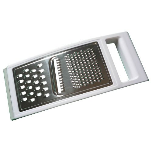 3-in-1 Stainless Steel Grater Kitchen Tool (Pack of 2 - White/Blue ...