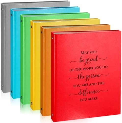 Amazon.com : Glenmal 6 Pcs 1 Inch 3 Ring Binders with Inspirational ...
