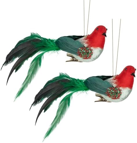 Amazon.com: Namalu 6 Pcs Christmas Cardinal Clip on Tree Ornaments Red ...