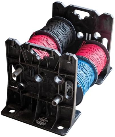 Amazon.com: Rack-A-Tiers Wire Dispenser - Electrician's Wire Spool Rack ...