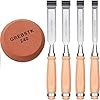 GREBSTK 4pcs Wood Chisel Set and Sharpener Stone - Amazon.com
