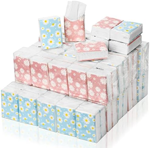 Amazon.com: HOMMP 4-ply Pocket Packs Facial Tissues (120 Packs), Mini ...