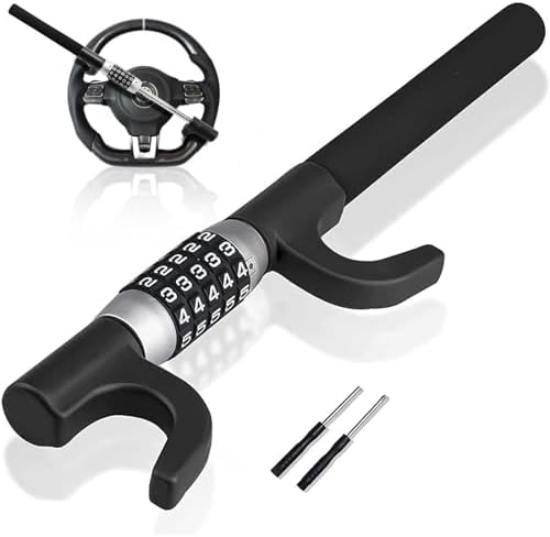 YUFANYA Steering Wheel Lock,Car Digit Combination Keyless Lock,Car Anti ...
