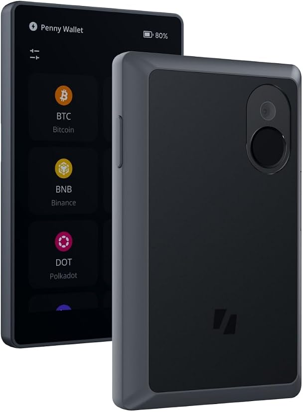 Cryptocurrency Hardware Wallet 100 Air Gapped 4 Inch Touch Screen ...