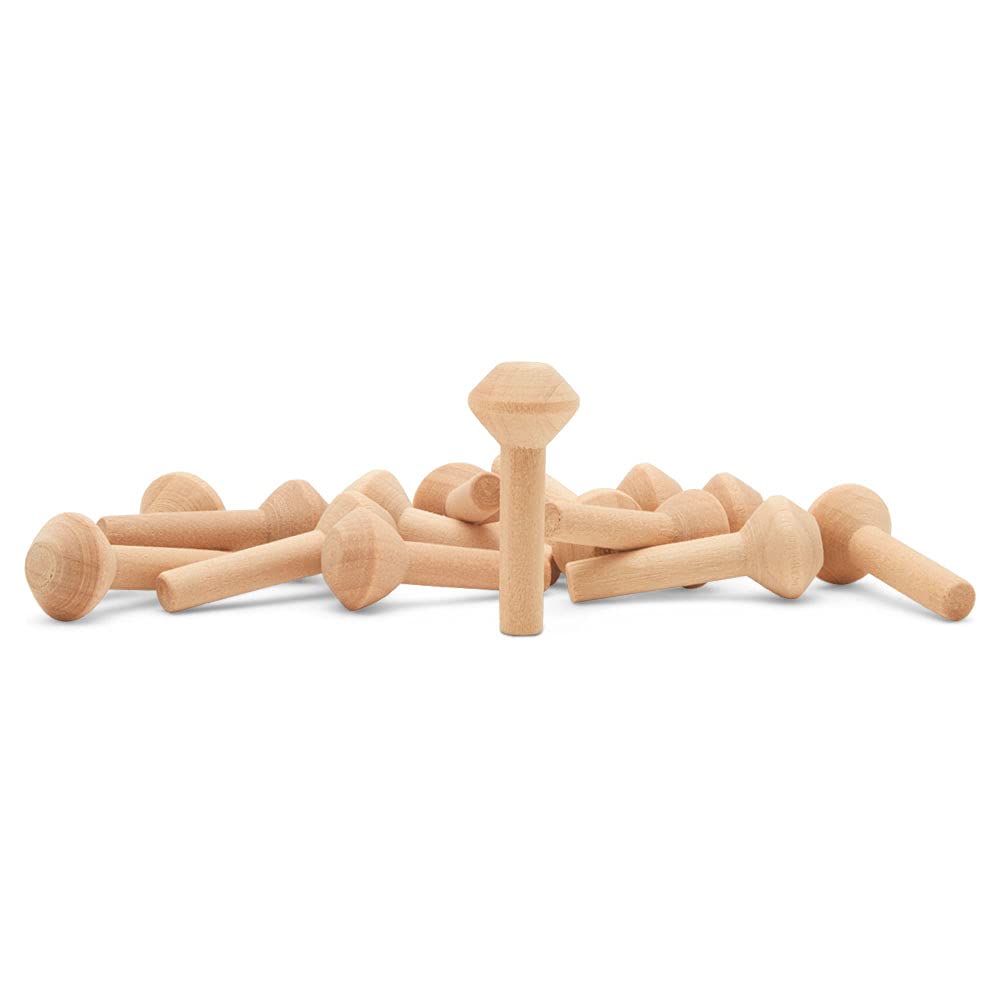 Amazon.com: Unfinished Wood Craft Smokestacks, 1-1/2 Inch Unfinished ...
