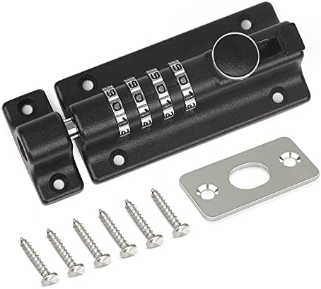Combination Bolt Lock, Lock Combination Locking Bolt 4 Digit Sliding ...
