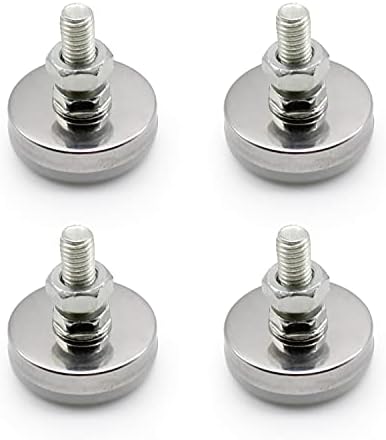 DEANKEJI 4 Pcs Adjustable Table Feet Furniture Leveling Feet, Screw-in ...