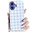 NITITOP Compatible with iPhone 15 Case Cute Checkered Plaid Pattern ...